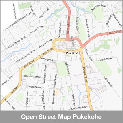 2020 Street Map Pukekohe - Digital Maps