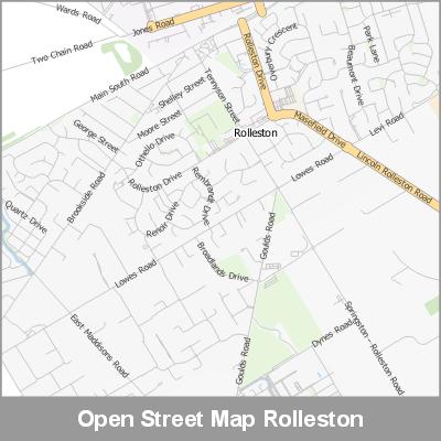 2020 Street Map Rolleston - Digital Maps