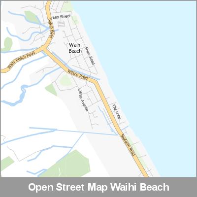 2020 Street Map Waihi Beach - Digital Maps