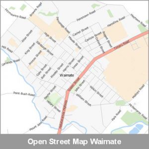 2020 Street Map Waimate - Digital Maps