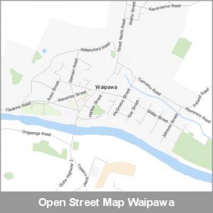 2020 Street Map Waipawa - Digital Maps