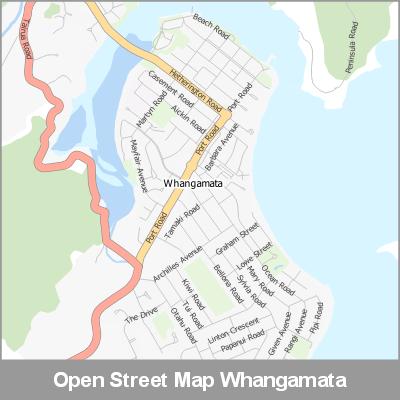 Whangamata Map