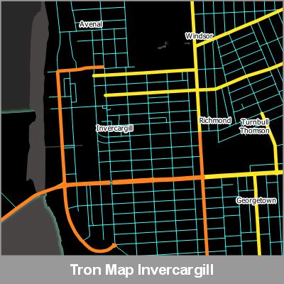 2020 Street Map Invercargill - Digital Maps