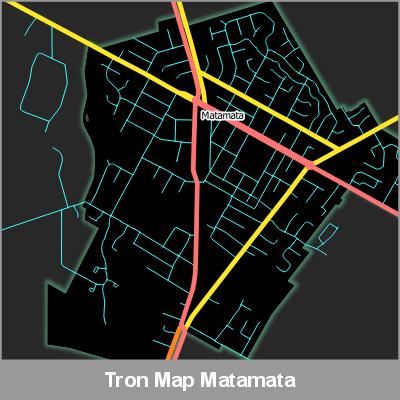 2020 Street Map Matamata - Digital Maps