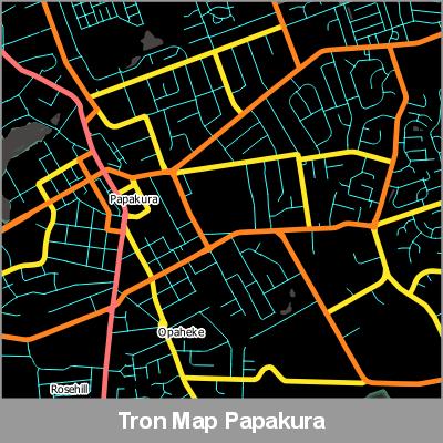 2020 Tron Map Papakura - Digital Maps