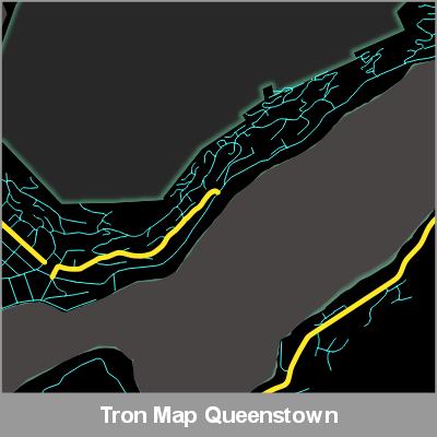 2020 Tron Map Queenstown - Digital Maps
