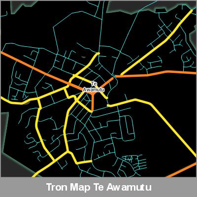 2020 Street Map Te Awamutu - Digital Maps